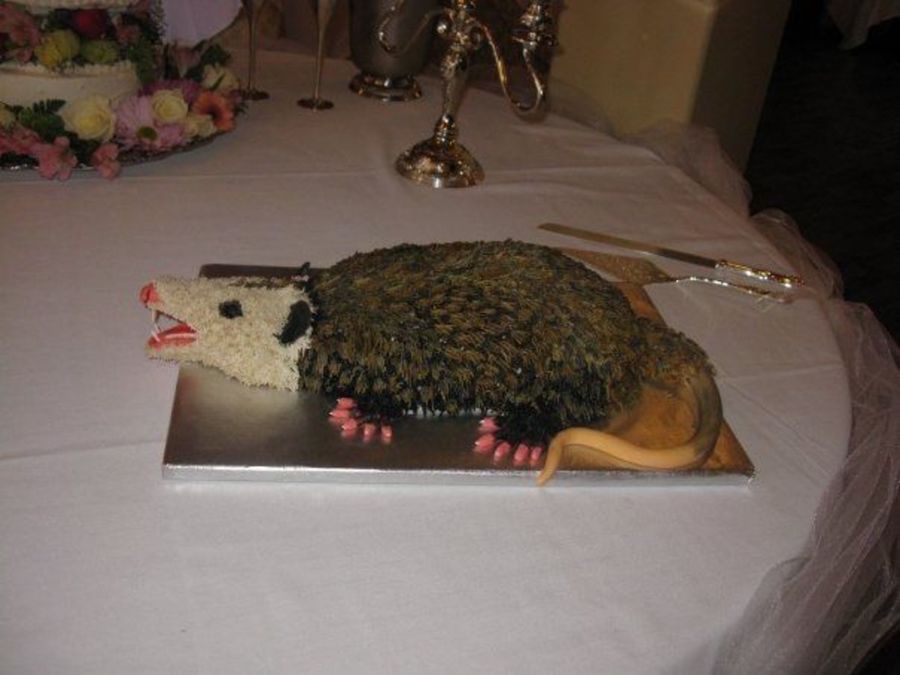 Possum Groom's Cake - CakeCentral.com