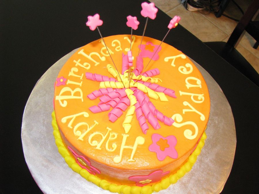 7Yr Old Girl's Birthday Cake - CakeCentral.com