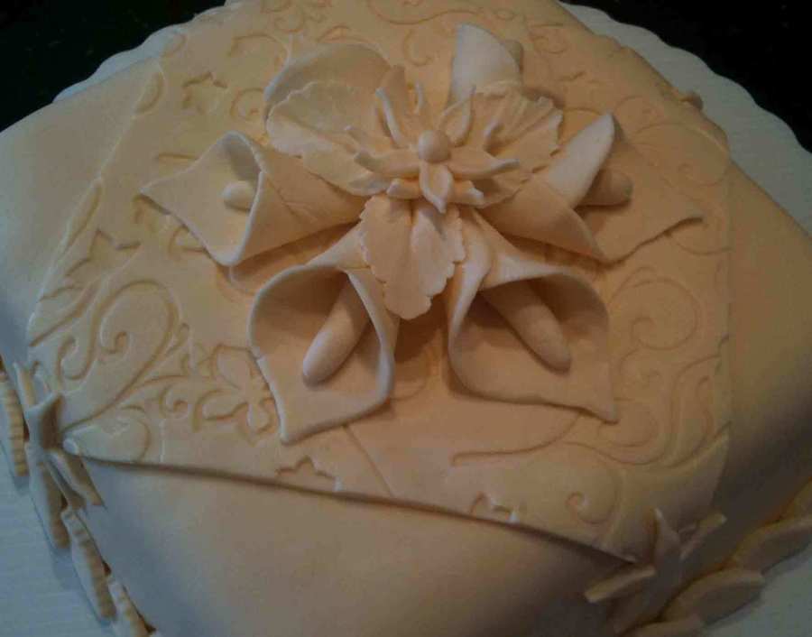 Monochromatic Cake - CakeCentral.com