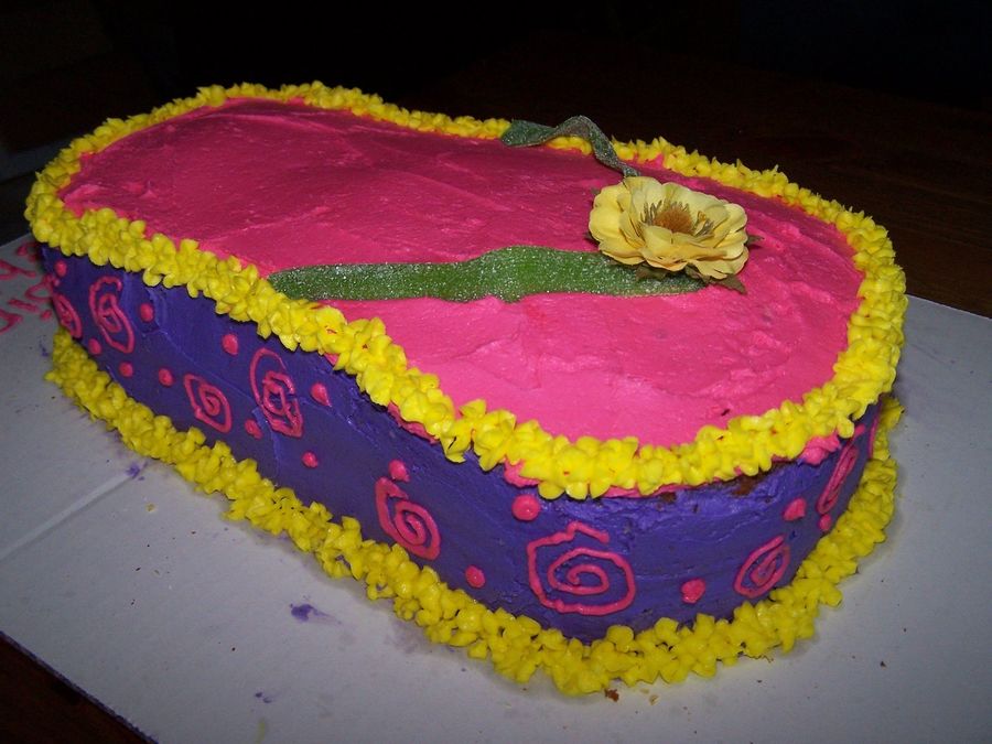 Flip Flop Cake - CakeCentral.com