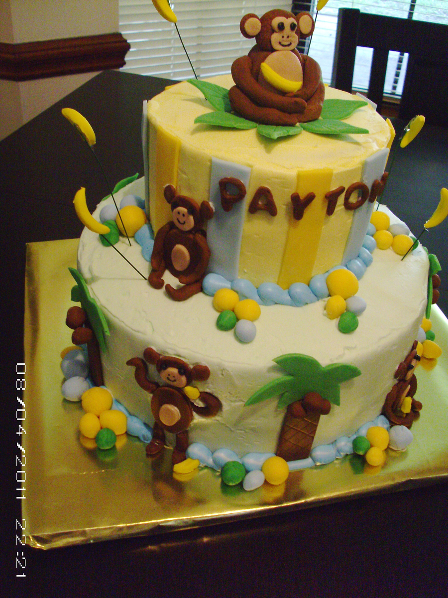 Monkey Theme Baby Shower - CakeCentral.com