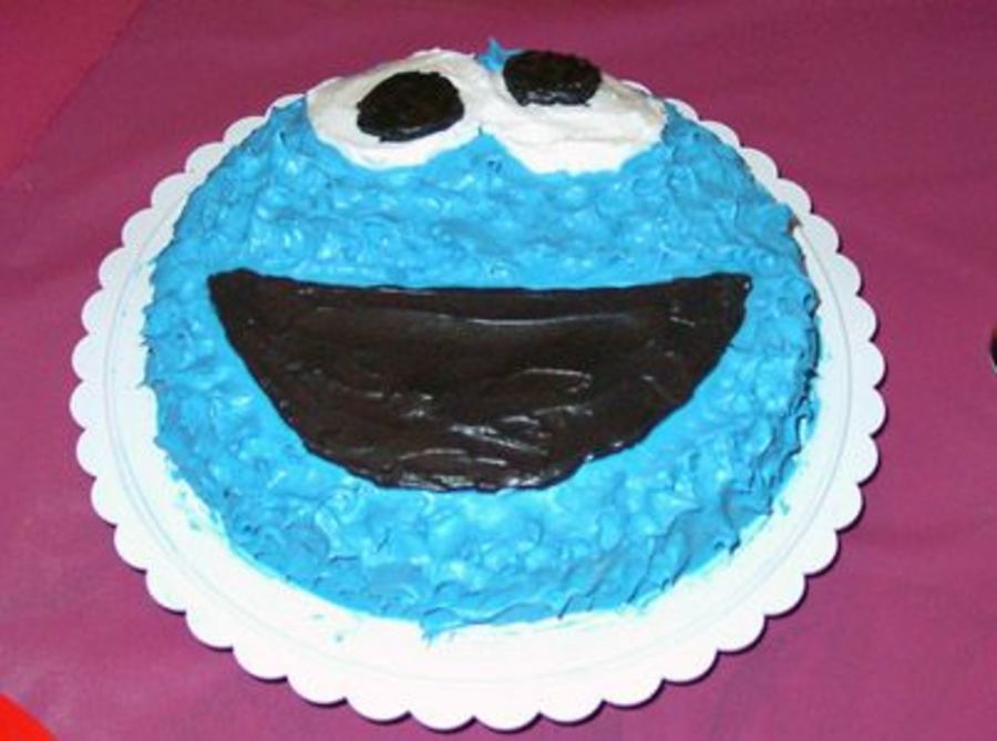 Cookie Monster Cake - CakeCentral.com