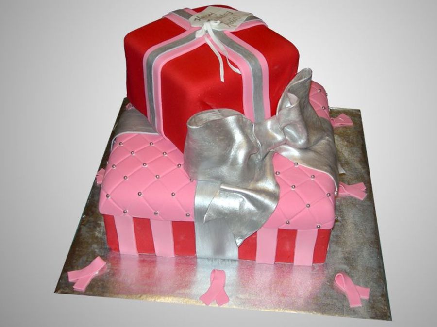 Birthday Cake For A Breast Cancer Survivor. - CakeCentral.com