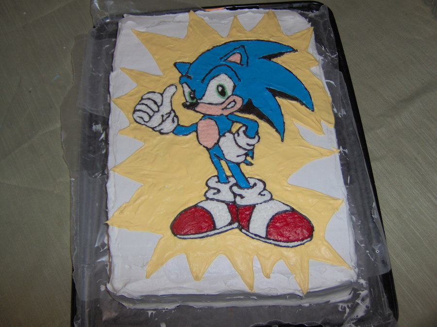 Sonic The Hedgehog Cake - CakeCentral.com