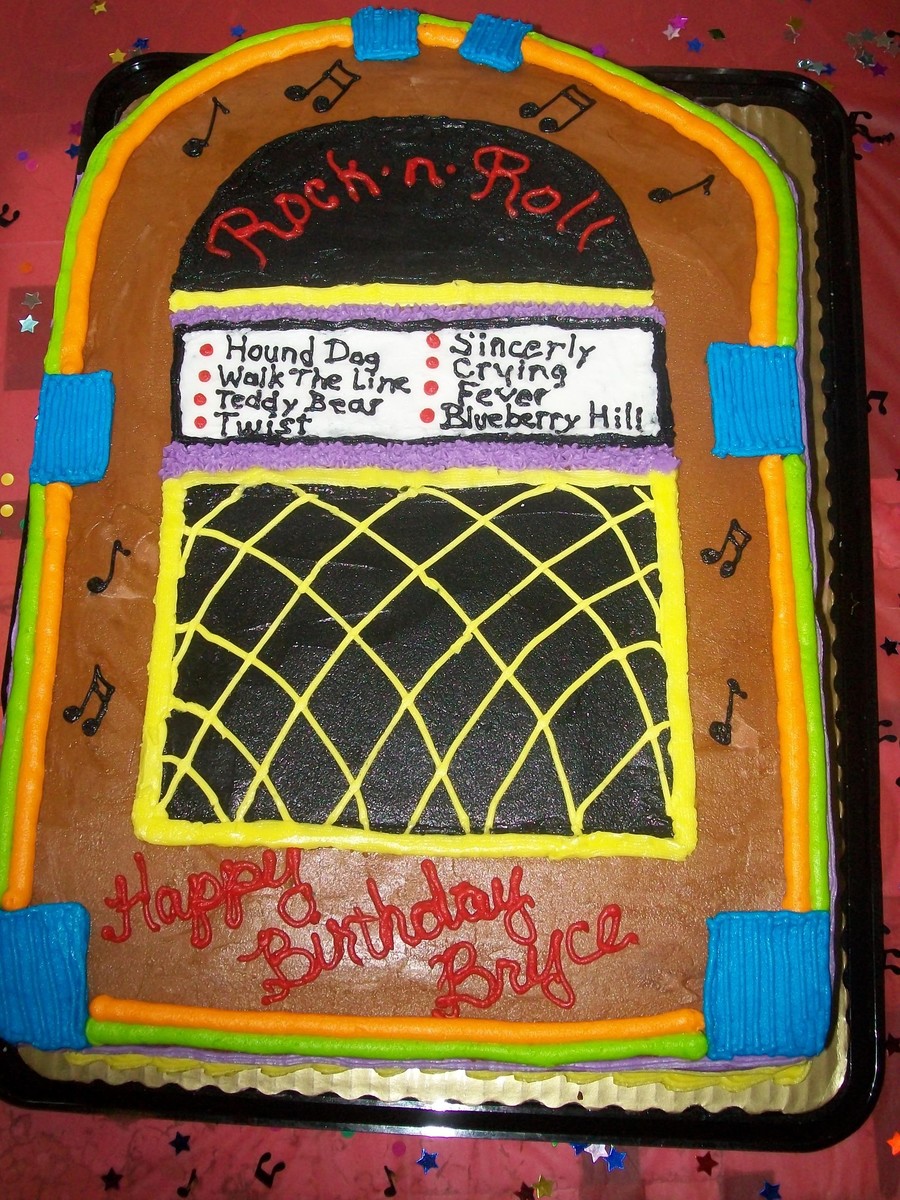 Jukebox Birthday Cake - CakeCentral.com