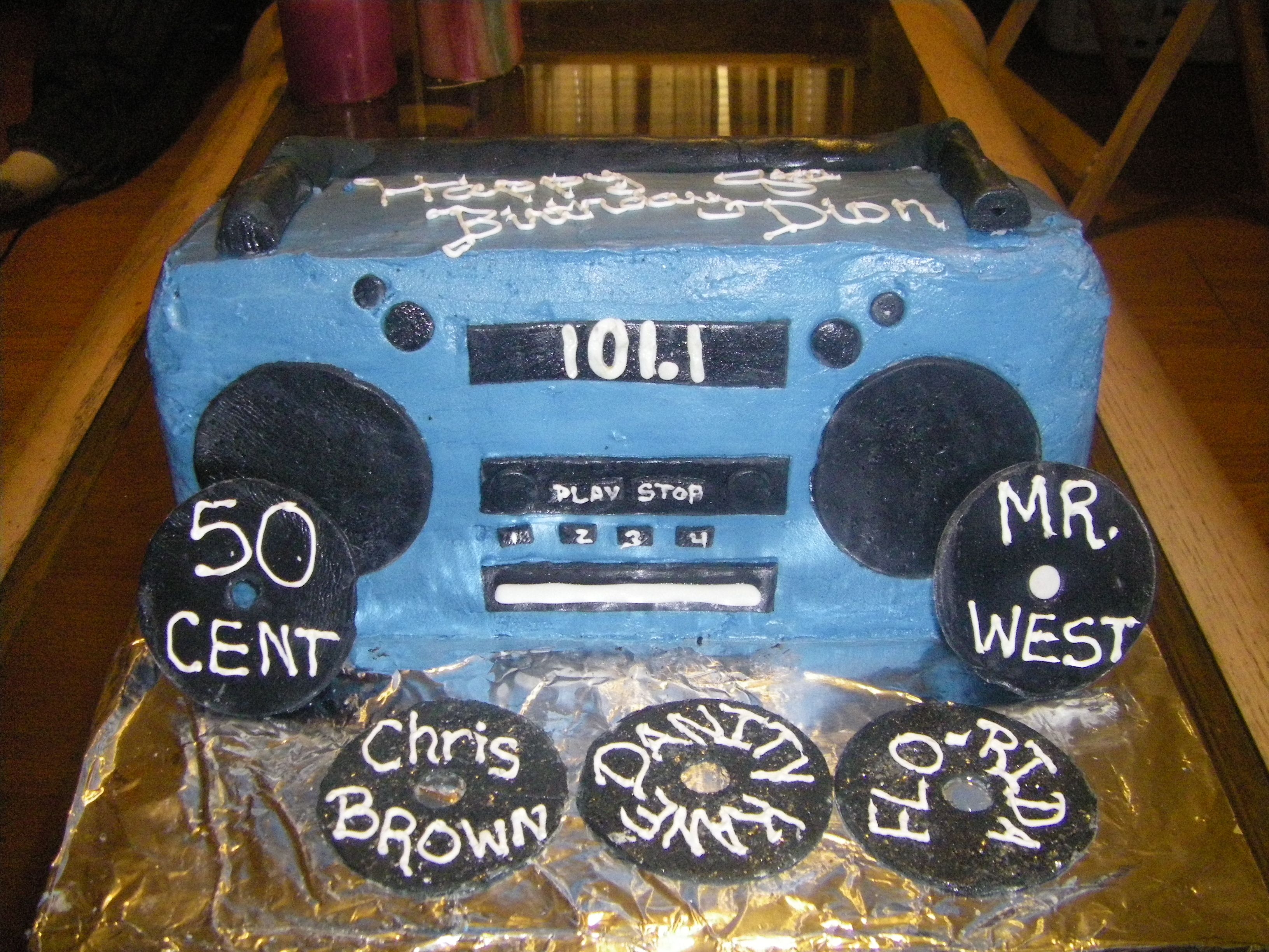 Radio Birthday Cake - CakeCentral.com