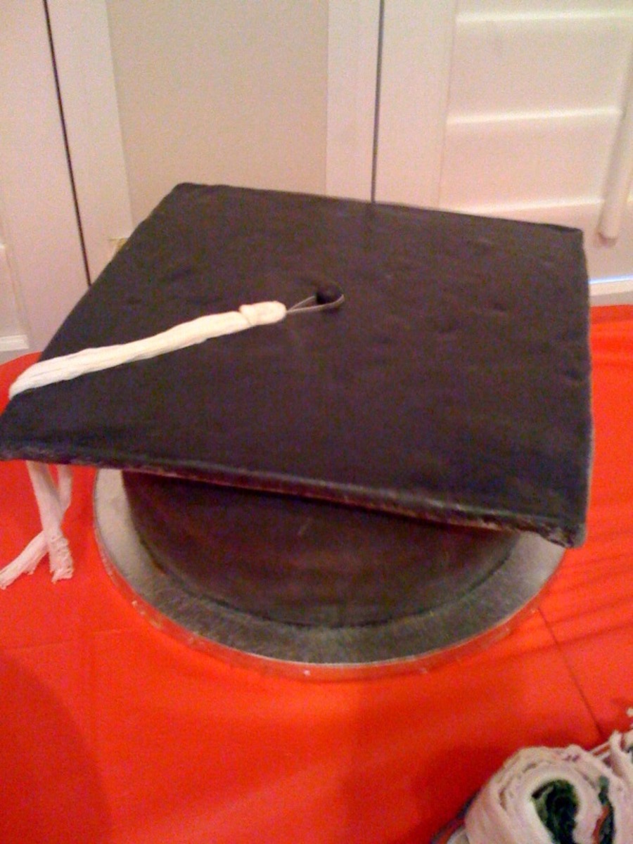 Black Graduation Cap - CakeCentral.com