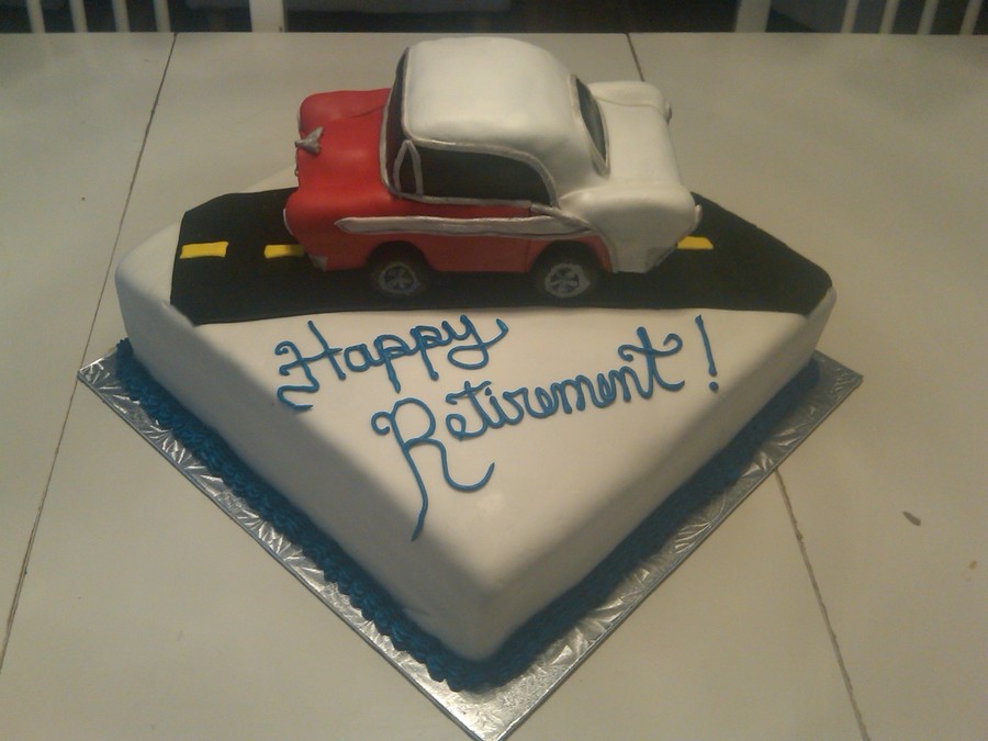 '56 Chevy Retirement Cake - CakeCentral.com