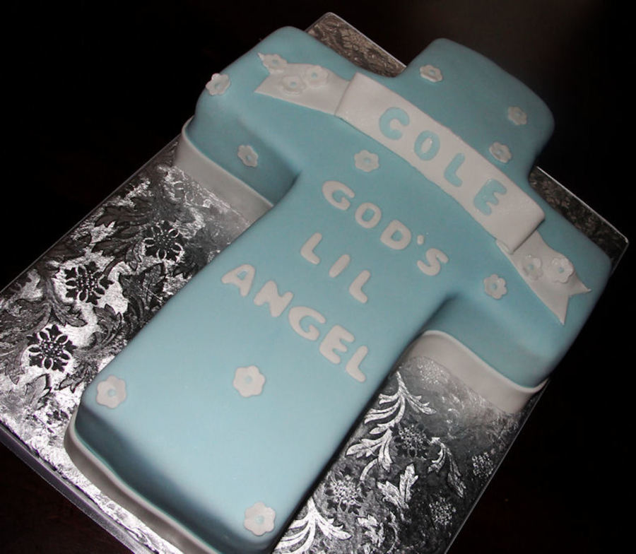 First Holy Communion Cross Cake - CakeCentral.com