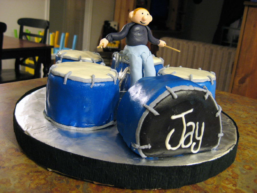 Drum Set / Kit Cake - CakeCentral.com