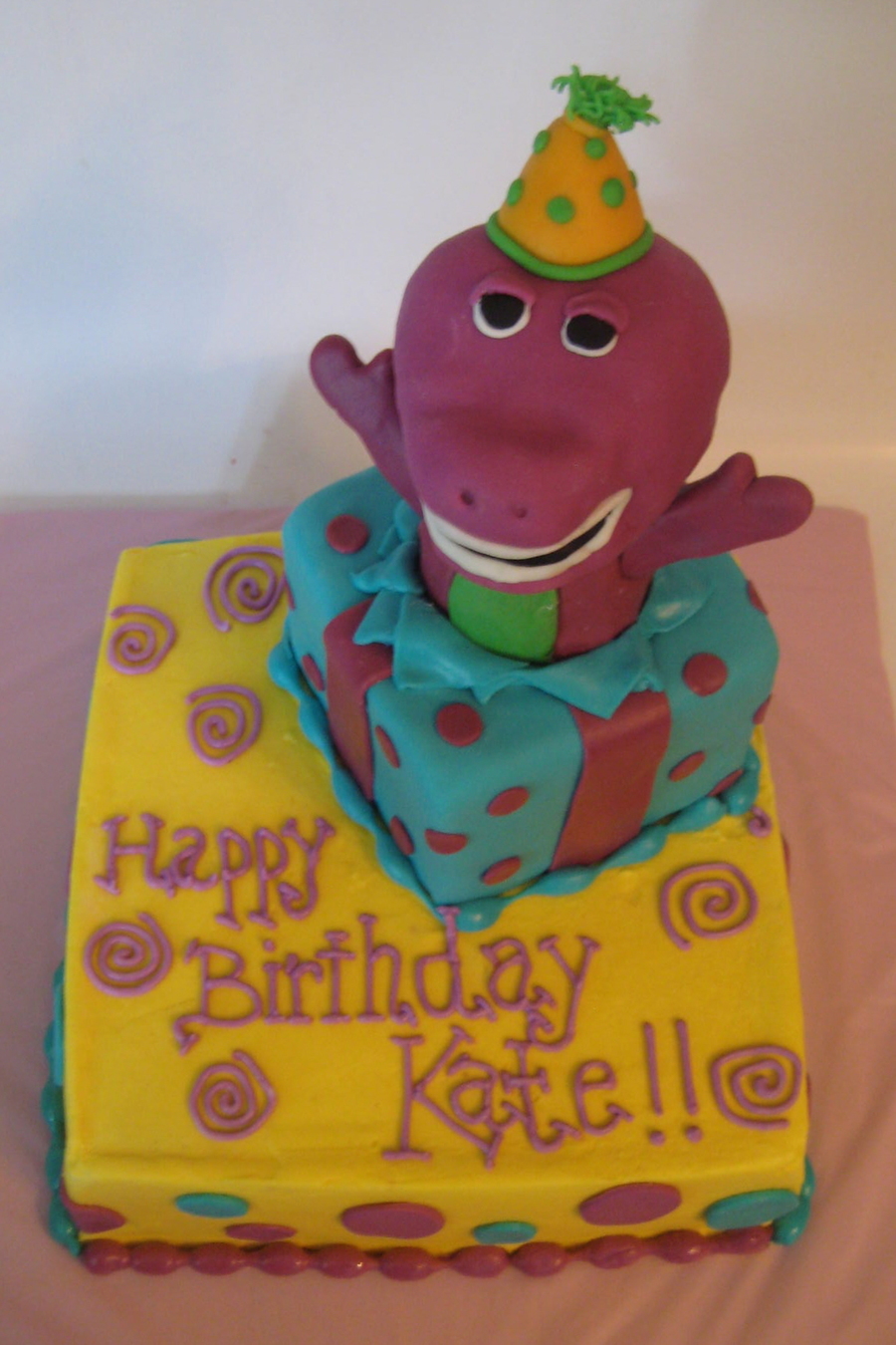 Barney Cake - CakeCentral.com