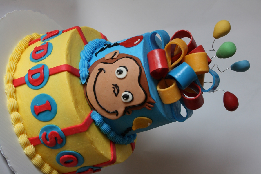 Curious George Cake - CakeCentral.com