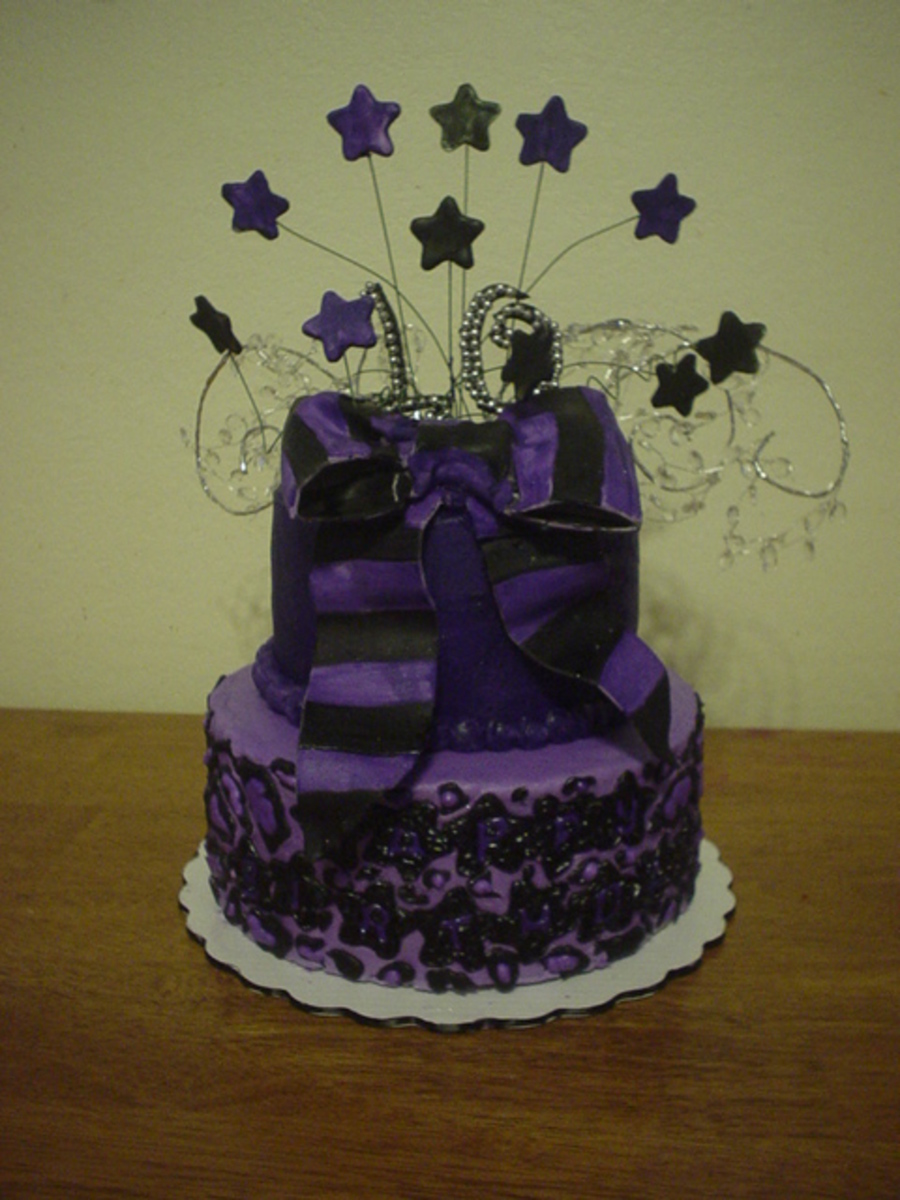 Purple Leopard Print - CakeCentral.com