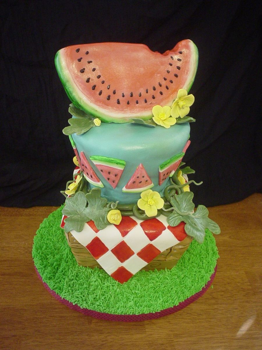Watermelon Cake - CakeCentral.com