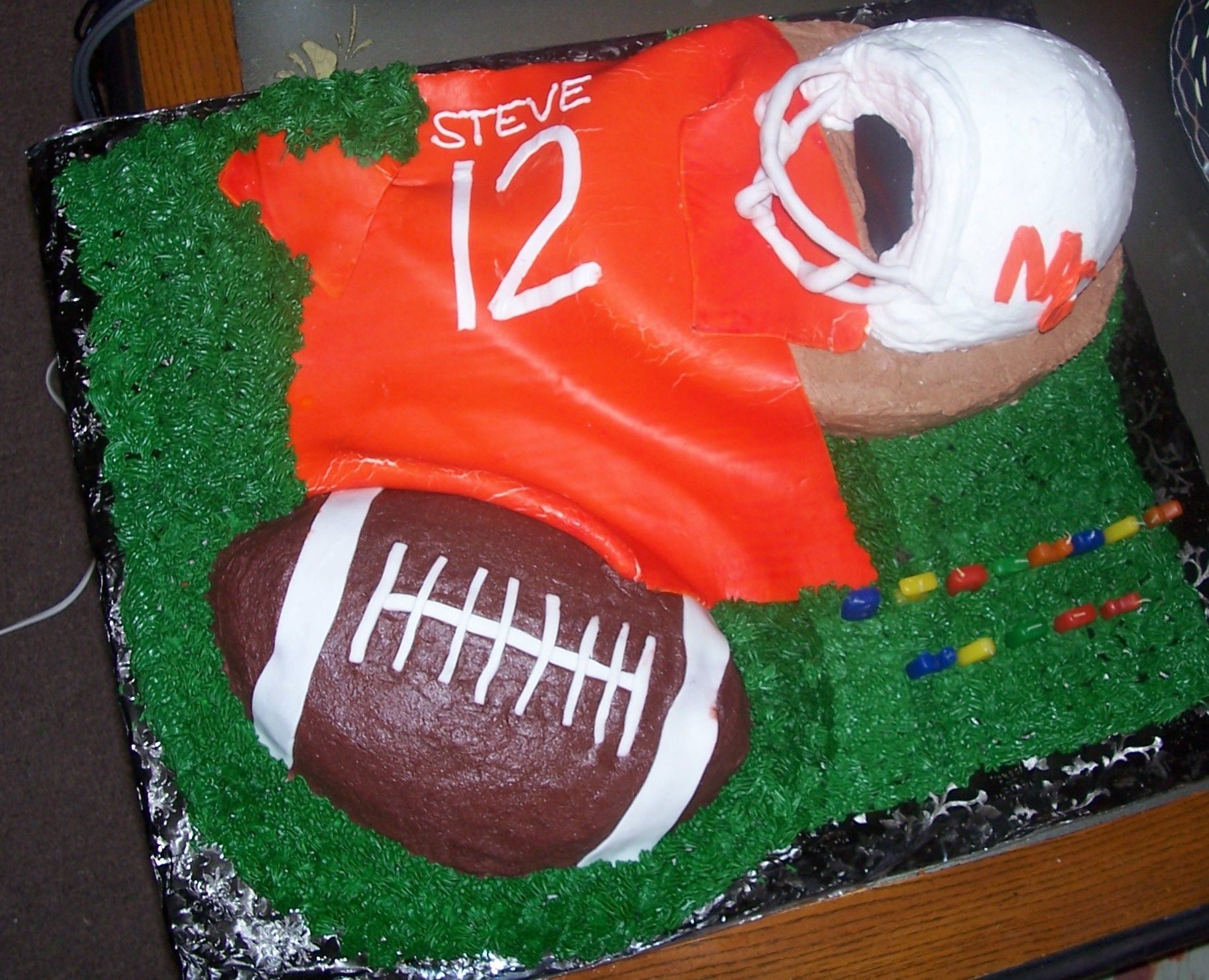 Football Themed Cake - CakeCentral.com