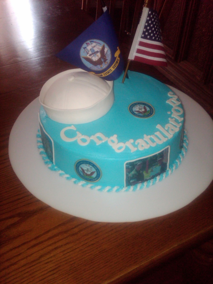 Navy Graduation Cake - CakeCentral.com