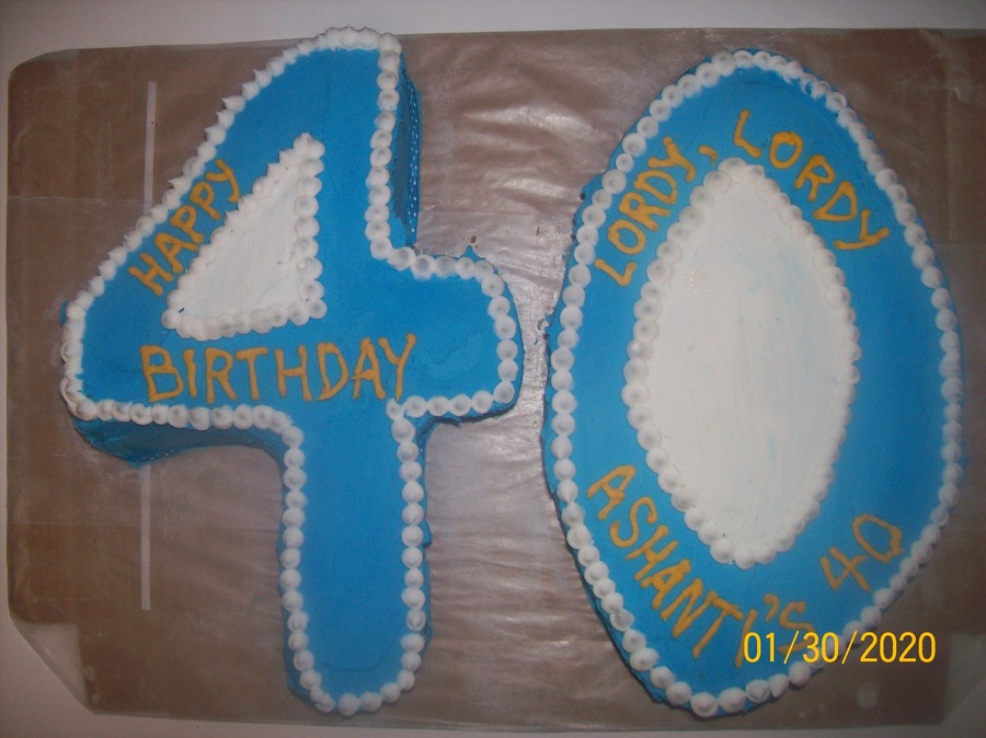 40Th Birthday Cake - CakeCentral.com