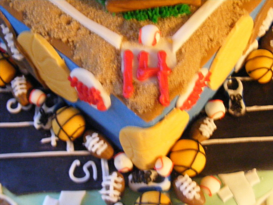 Twin Multi-Sport Cake - CakeCentral.com
