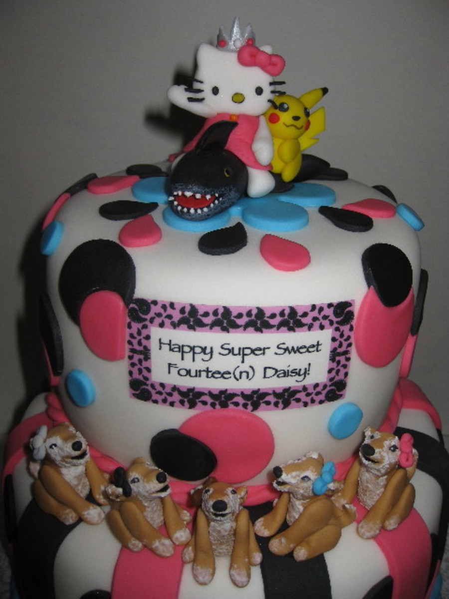 Multi Themed Birthday Cake - CakeCentral.com