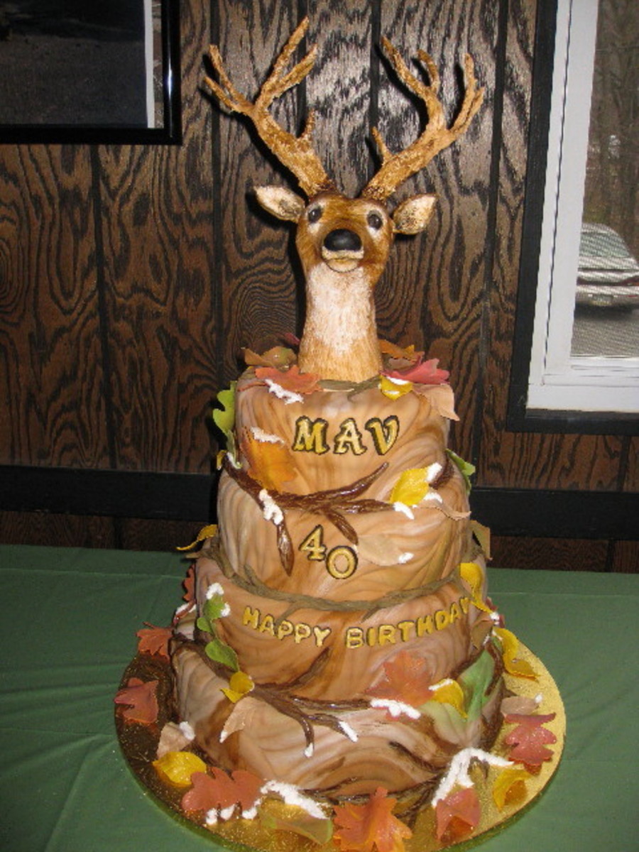 Hunting Themed Birthday Cake - CakeCentral.com