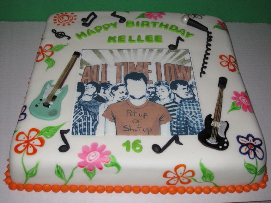 "all Time Low" Band Birthday Celebration - CakeCentral.com