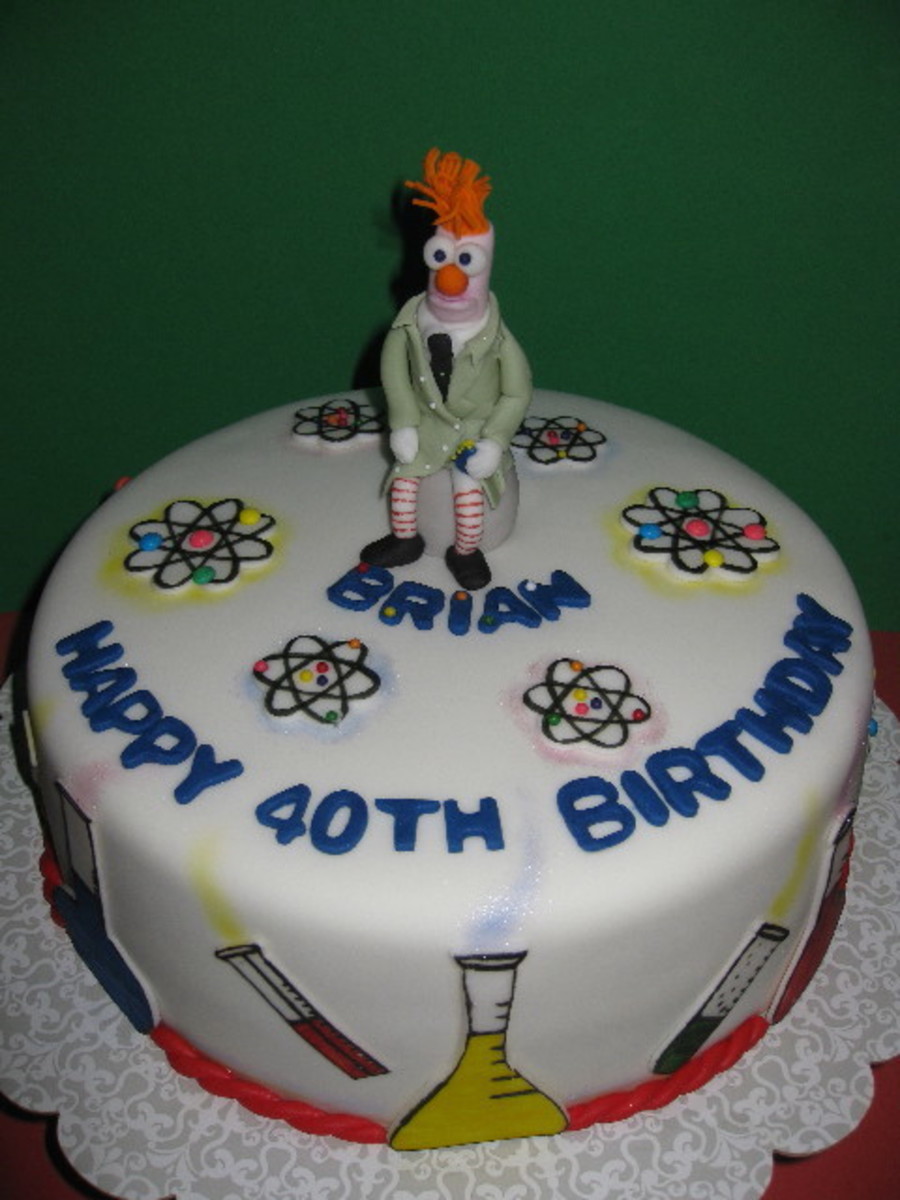 Beaker/scientist Cake - CakeCentral.com