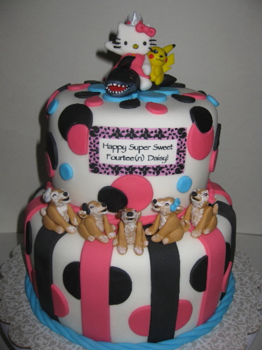Multi Themed Birthday Cake - CakeCentral.com