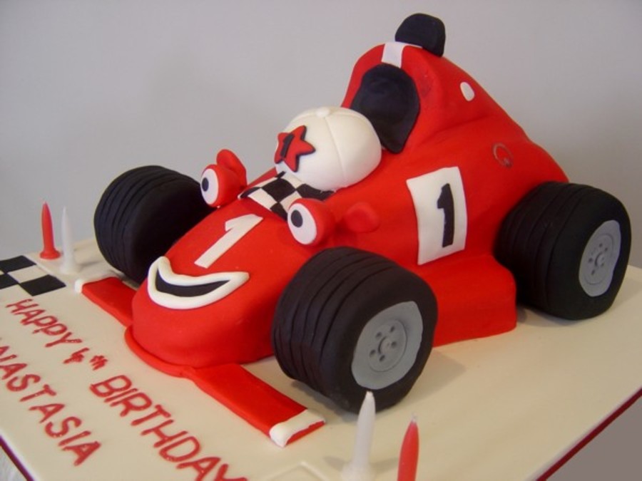 Roary The Race Car Cake - CakeCentral.com