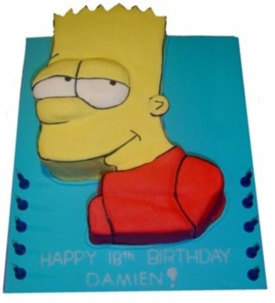 2D Bart Simpson - CakeCentral.com