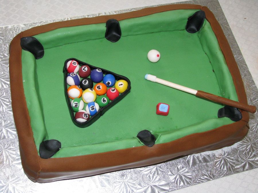 Pool Table Cake - CakeCentral.com