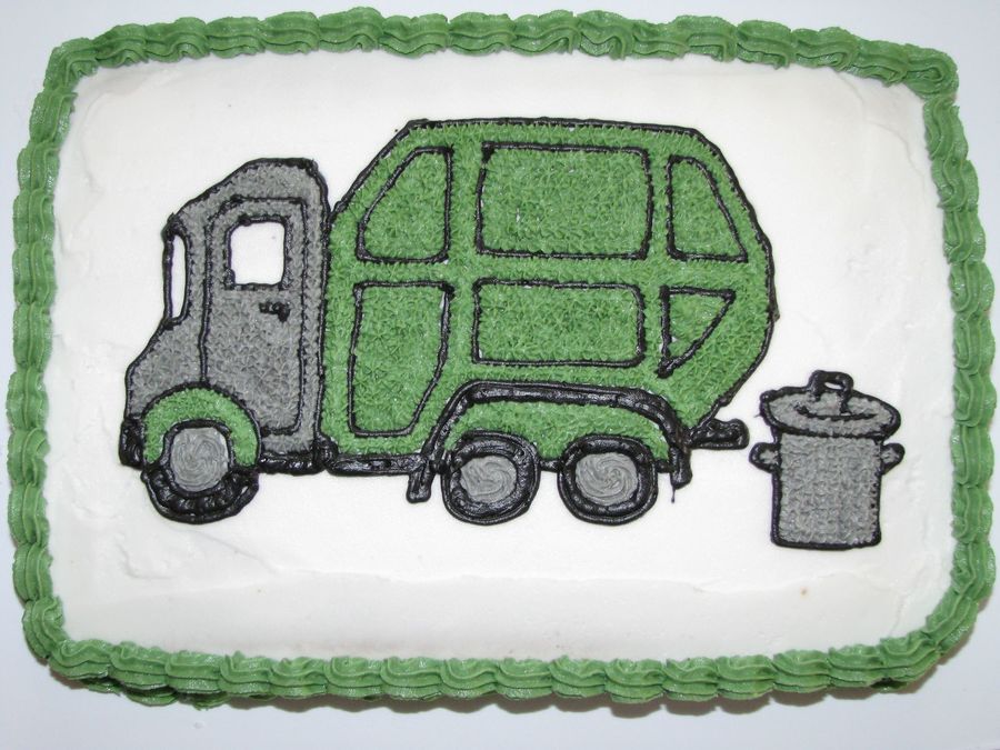 Garbage Truck Cake - CakeCentral.com