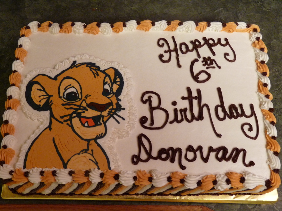 Lion King Simba Cake - CakeCentral.com