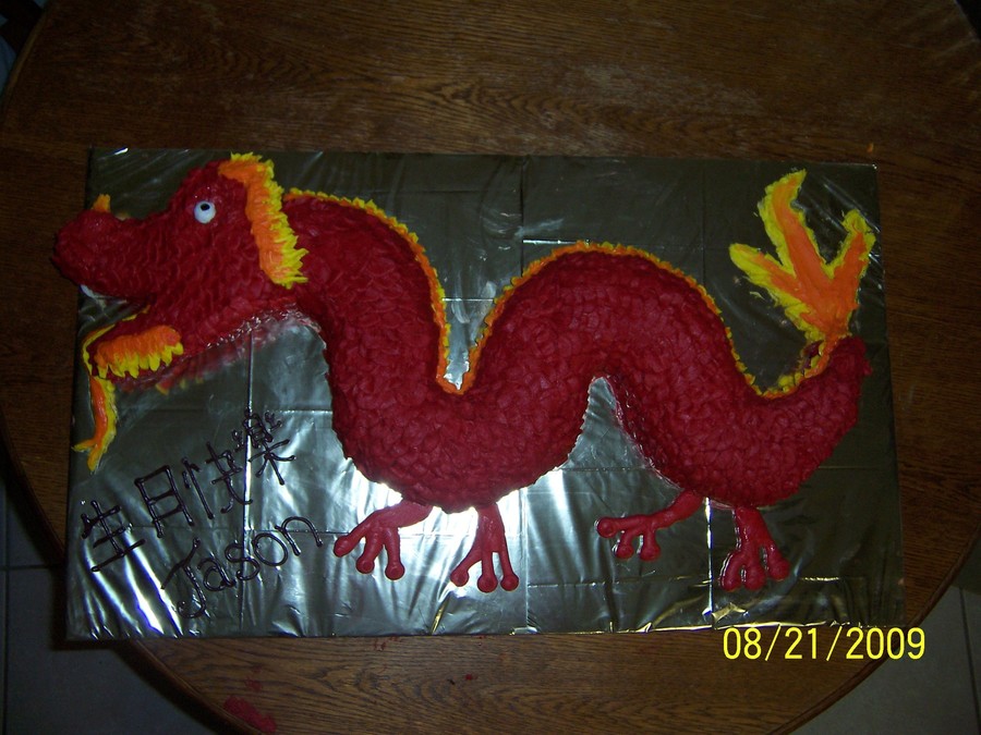 Chinese Dragon Birthday Cake - CakeCentral.com