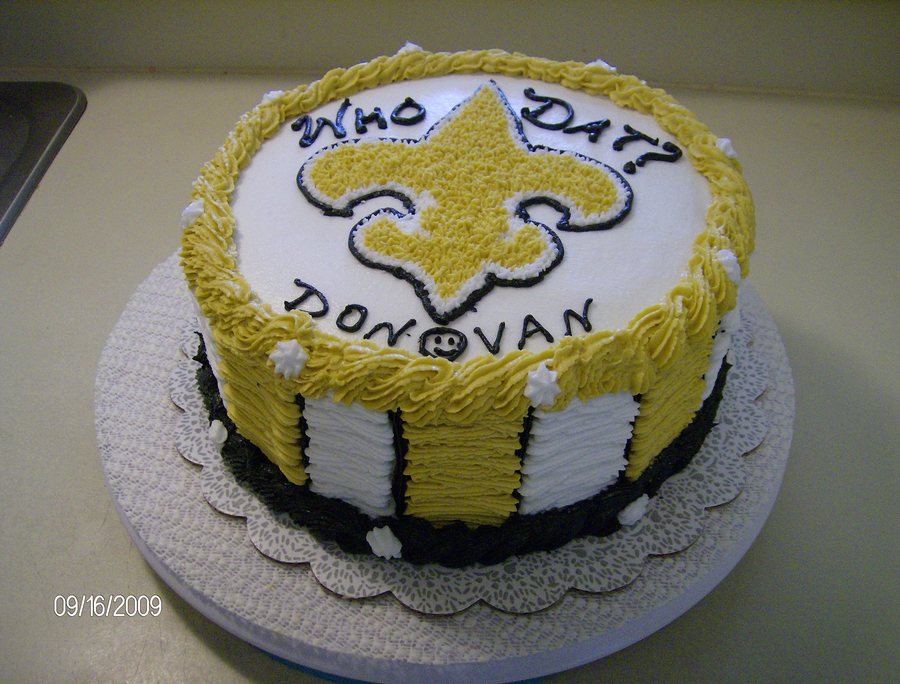 Saints Who Dat? Cake - CakeCentral.com