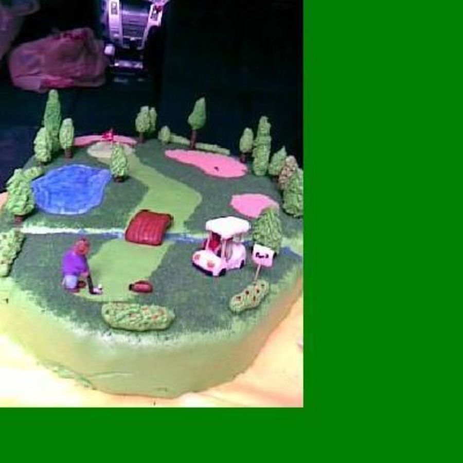 Golf Course Cake - CakeCentral.com