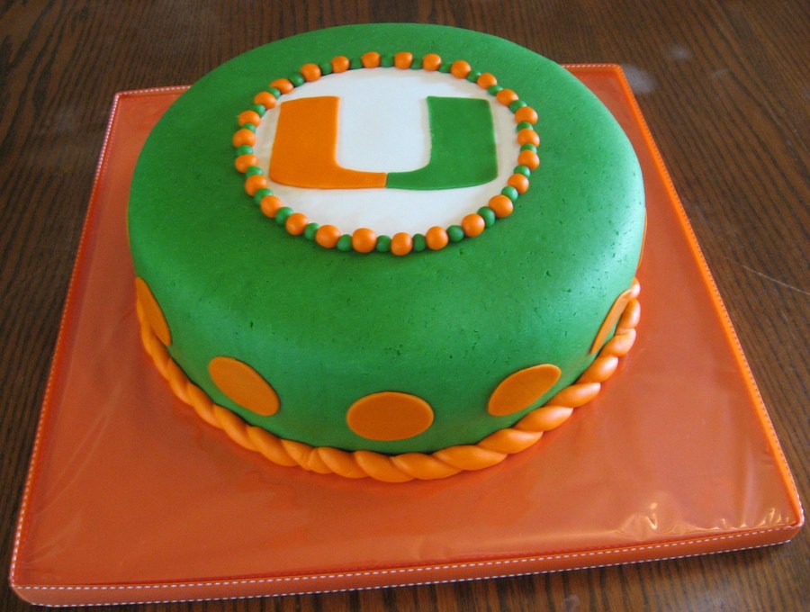 University Of Miami Cake - CakeCentral.com