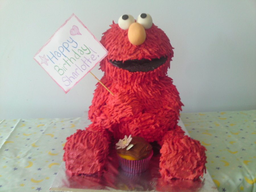 3D Elmo Cake - CakeCentral.com