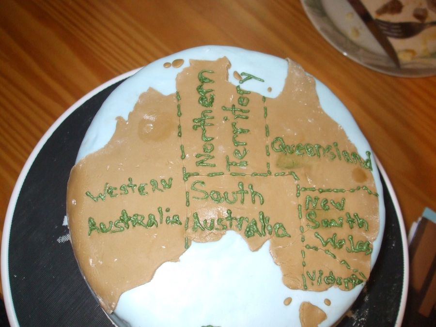 Map Of Australia - CakeCentral.com