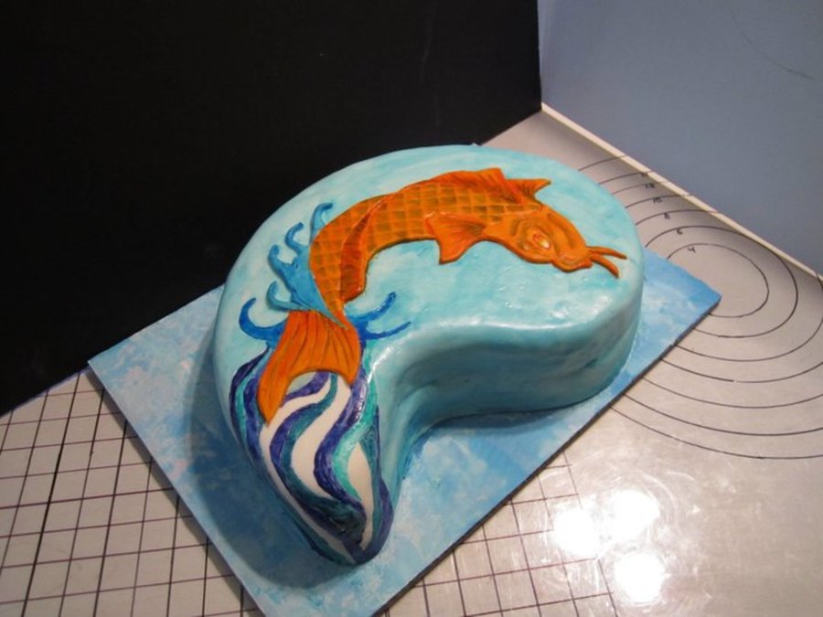 Koi Cake - CakeCentral.com