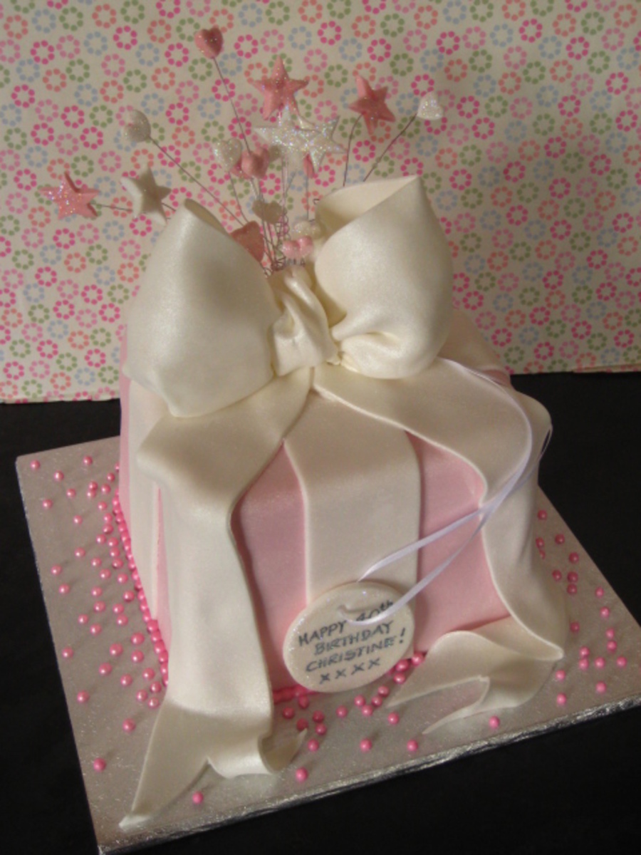 Parcel Birthday Cake - CakeCentral.com