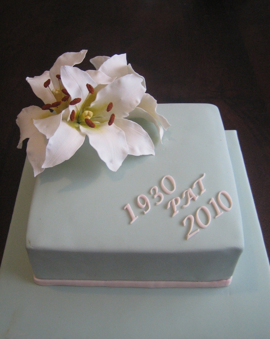 80Th Birthday Lilies - CakeCentral.com