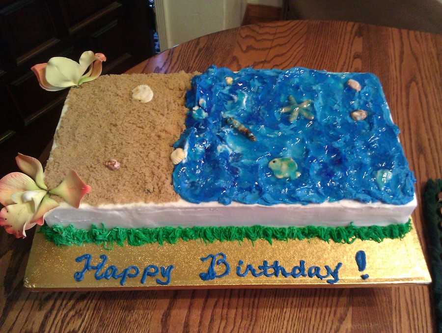 Beach Birthday Party - CakeCentral.com