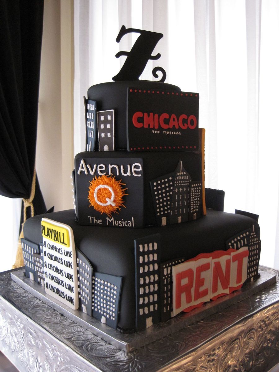 Broadway Show Cincinnati Wedding Cake Cotillion Events - CakeCentral.com