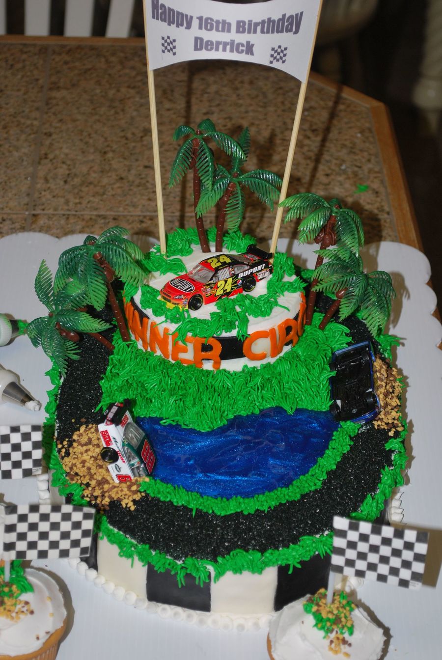Nascar Birthday Cake - CakeCentral.com