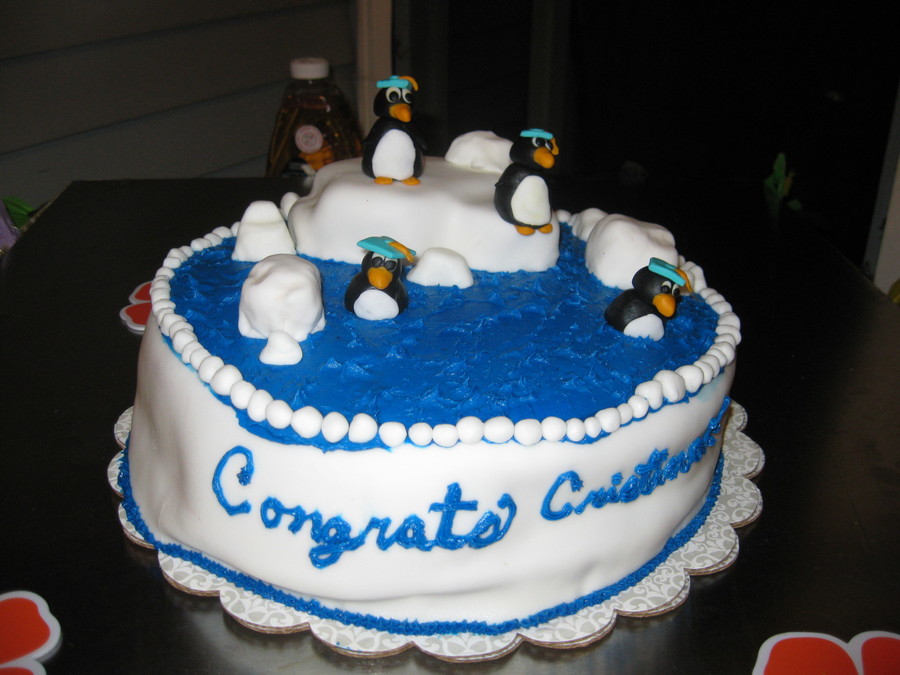 Penguins, Graduation - CakeCentral.com