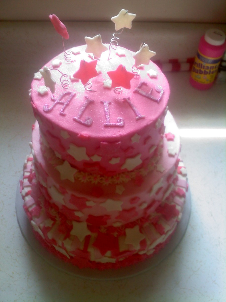 Pink Stars - CakeCentral.com