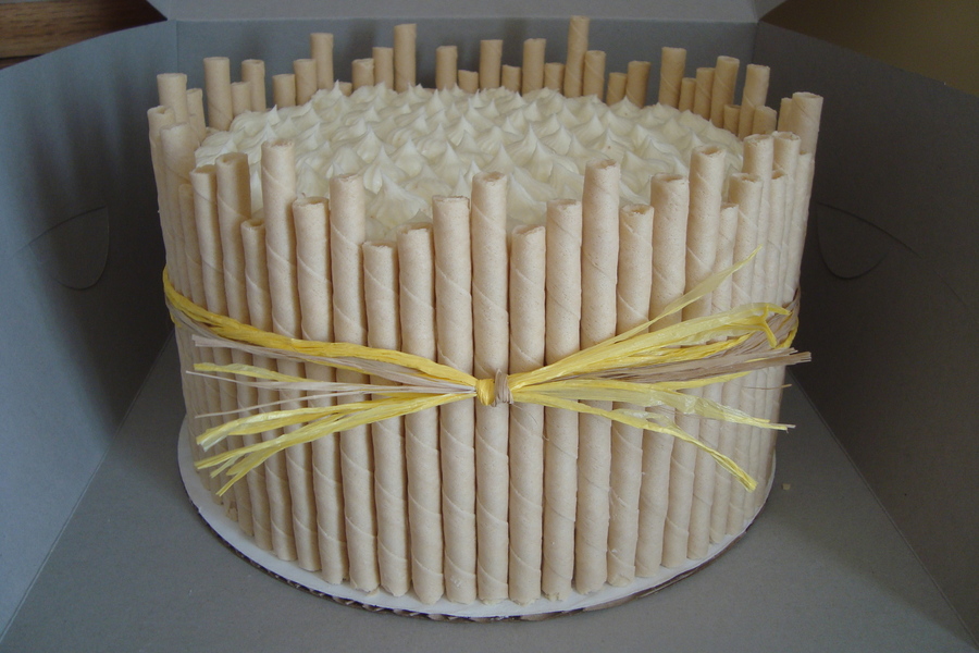 Lemon And Wafers - CakeCentral.com