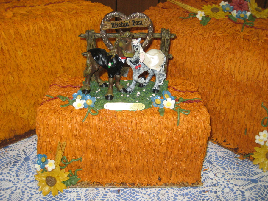 Hay Bale Wedding Cake - CakeCentral.com