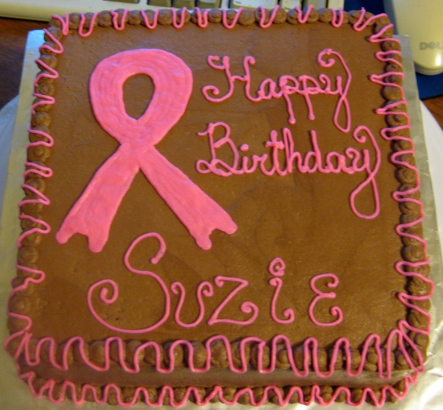 Breast Cancer Awareness B-Day Cake - CakeCentral.com