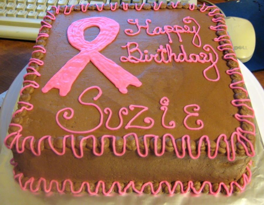 Breast Cancer Awareness B-Day Cake - CakeCentral.com